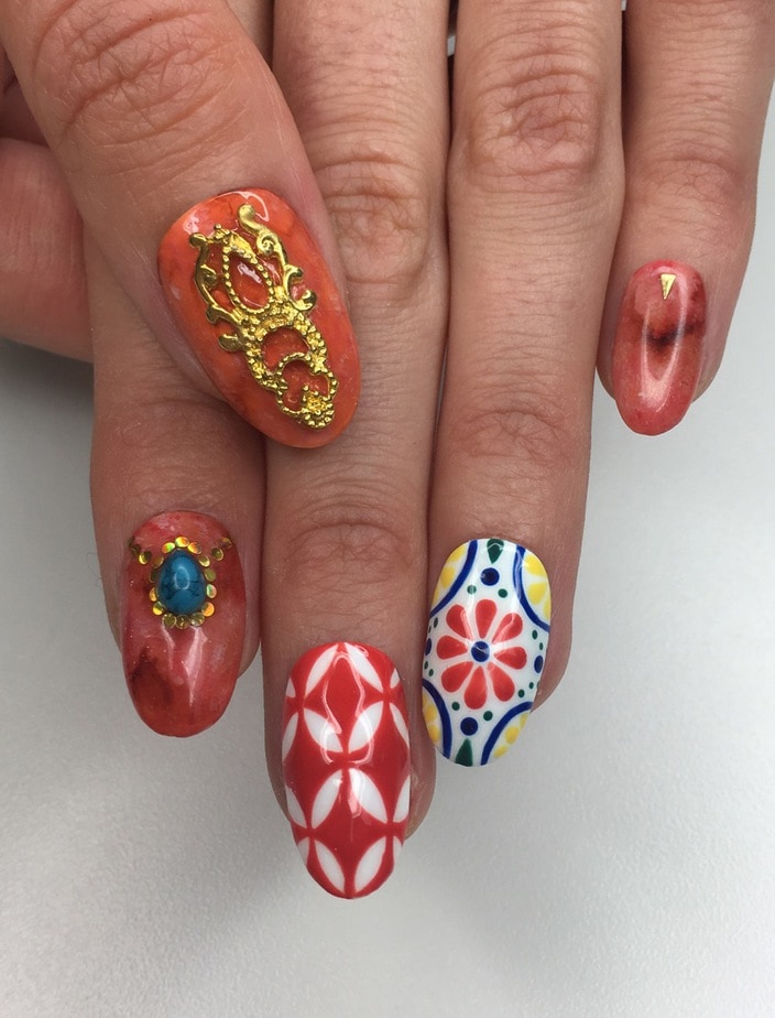 Marrakesh-inspired nails by Abby Sams – Scratch