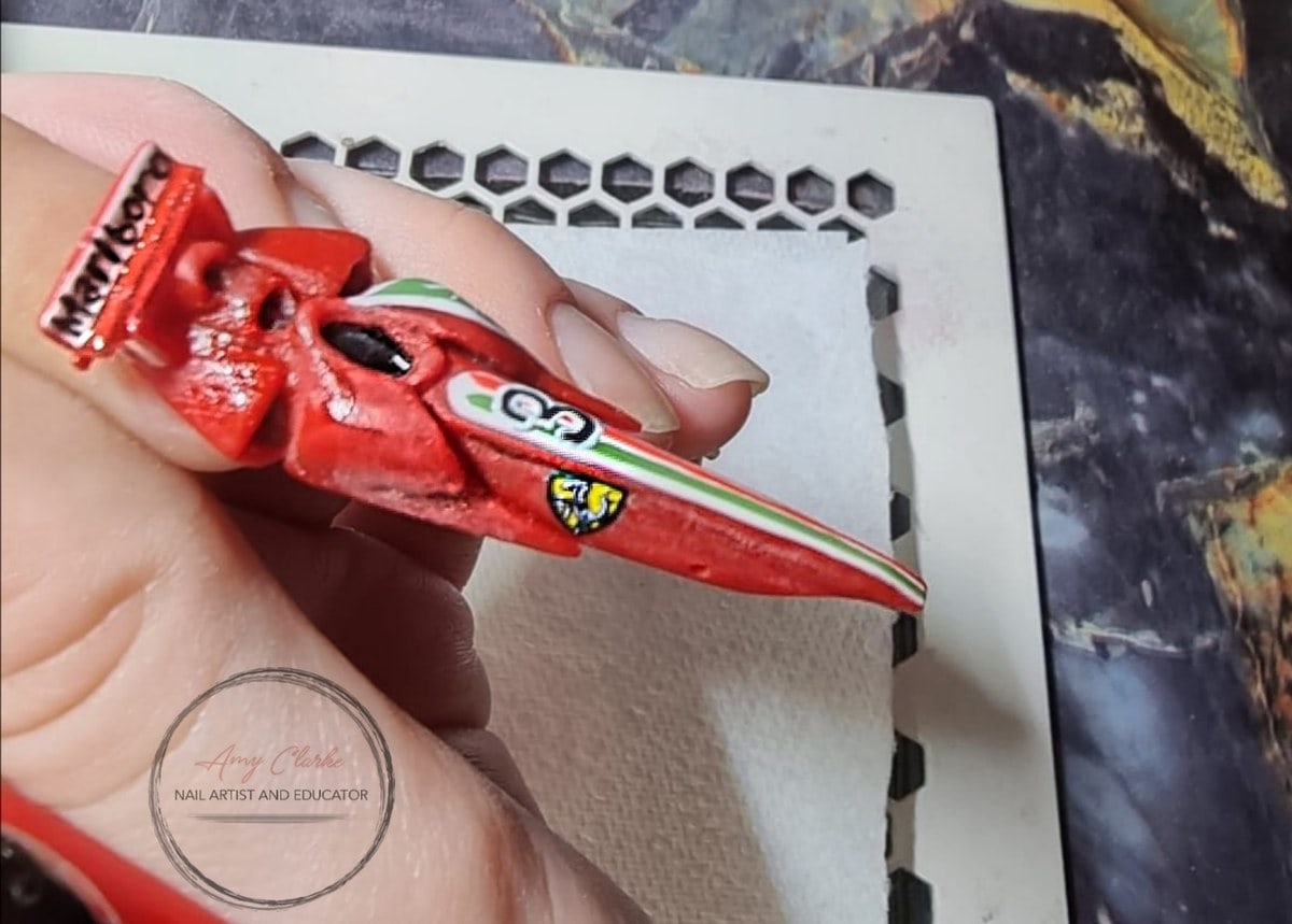 #NowTrending: Ferrari nails by Amy Clarke - Scratch