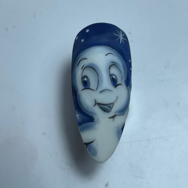 Casper the Ghost nail step-by-step - from an award-winning nail artist ...