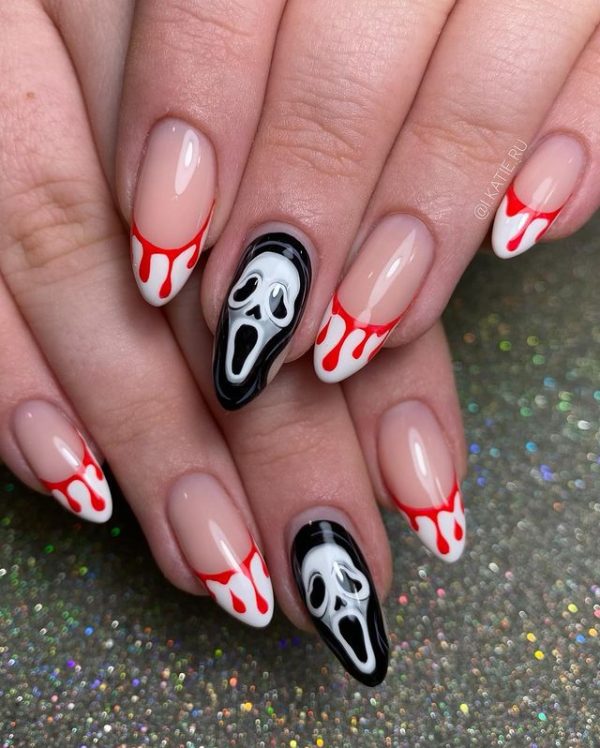 40 fang-tastic French tip nail ideas for Halloween - Scratch