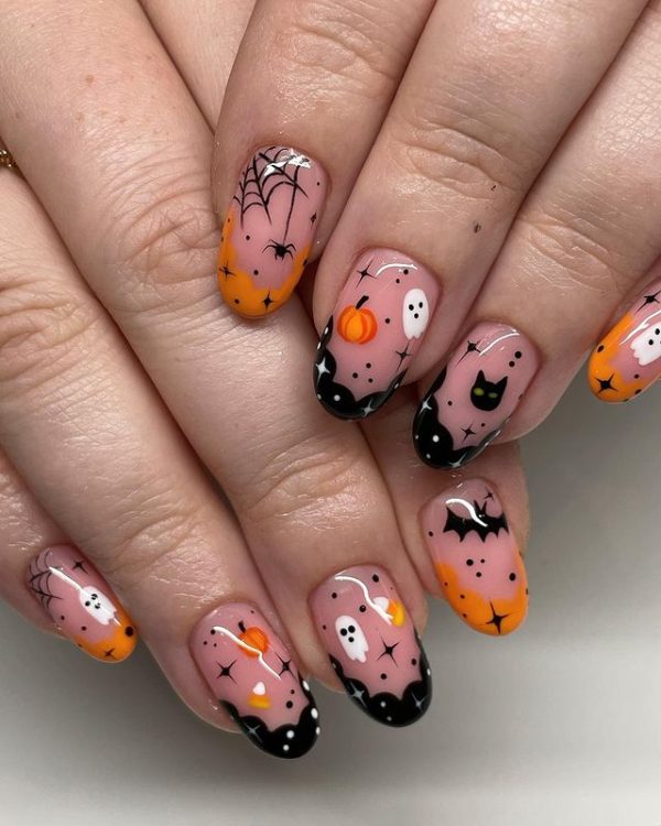 52 fang-tastic French manicure ideas for Halloween – Scratch