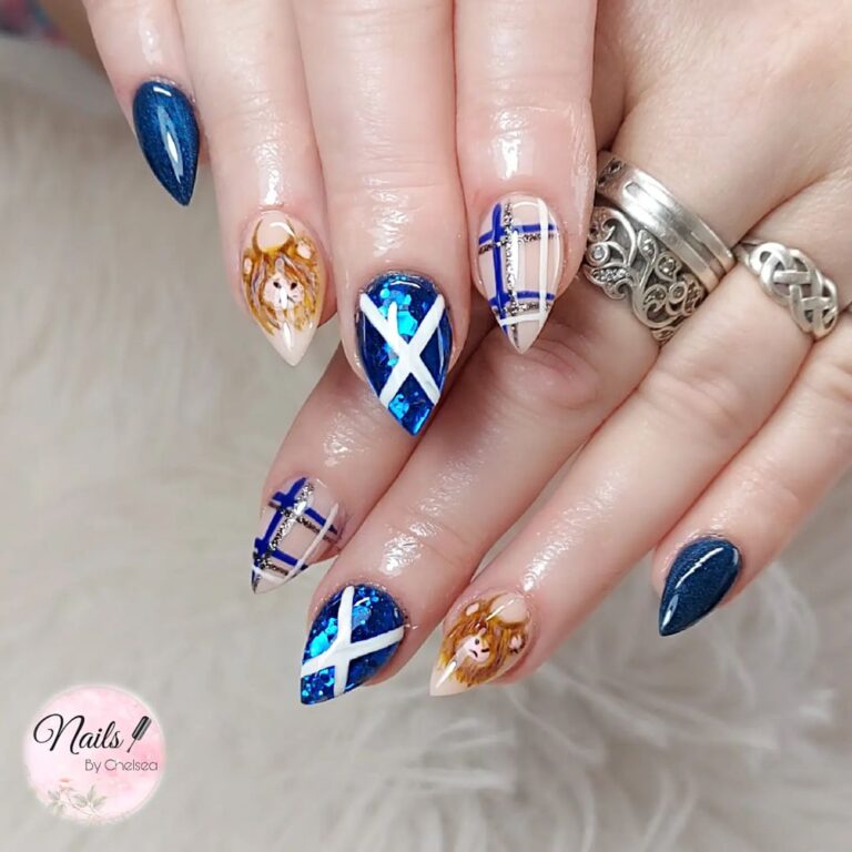 21 Scottish-themed nail designs to celebrate Burns Night – Scratch