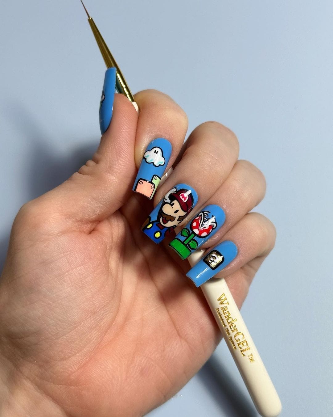 Super Mario Bros. nail art: #ShowScratch Creative Challenge – Scratch