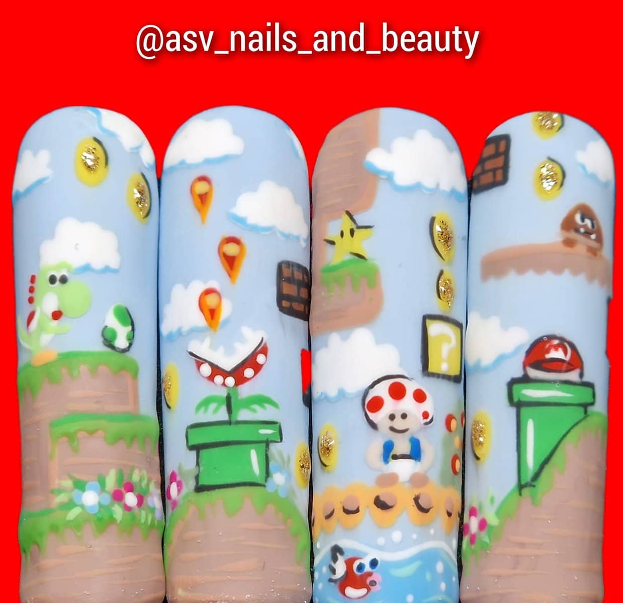 Super Mario Bros. nail art: #ShowScratch Creative Challenge – Scratch