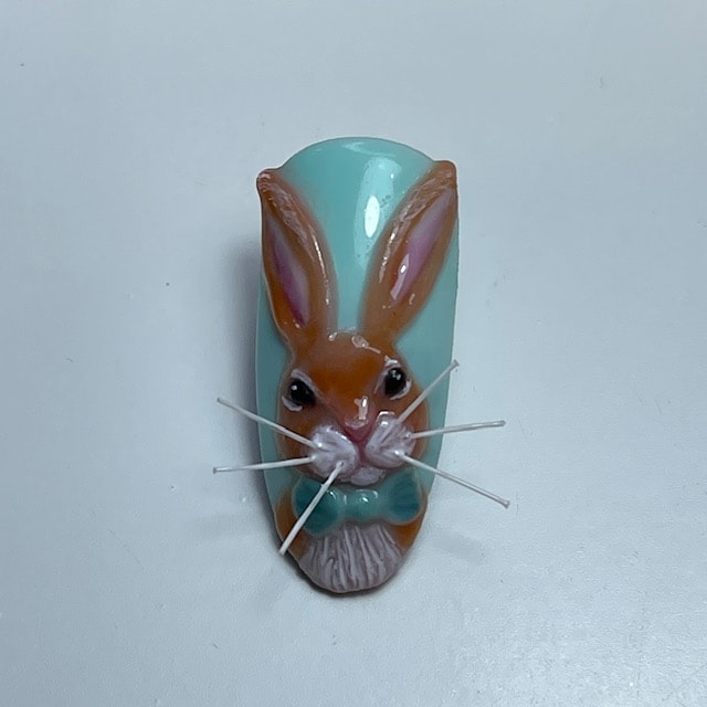 How to create an ear-resistible 3D Easter bunny nail – Scratch