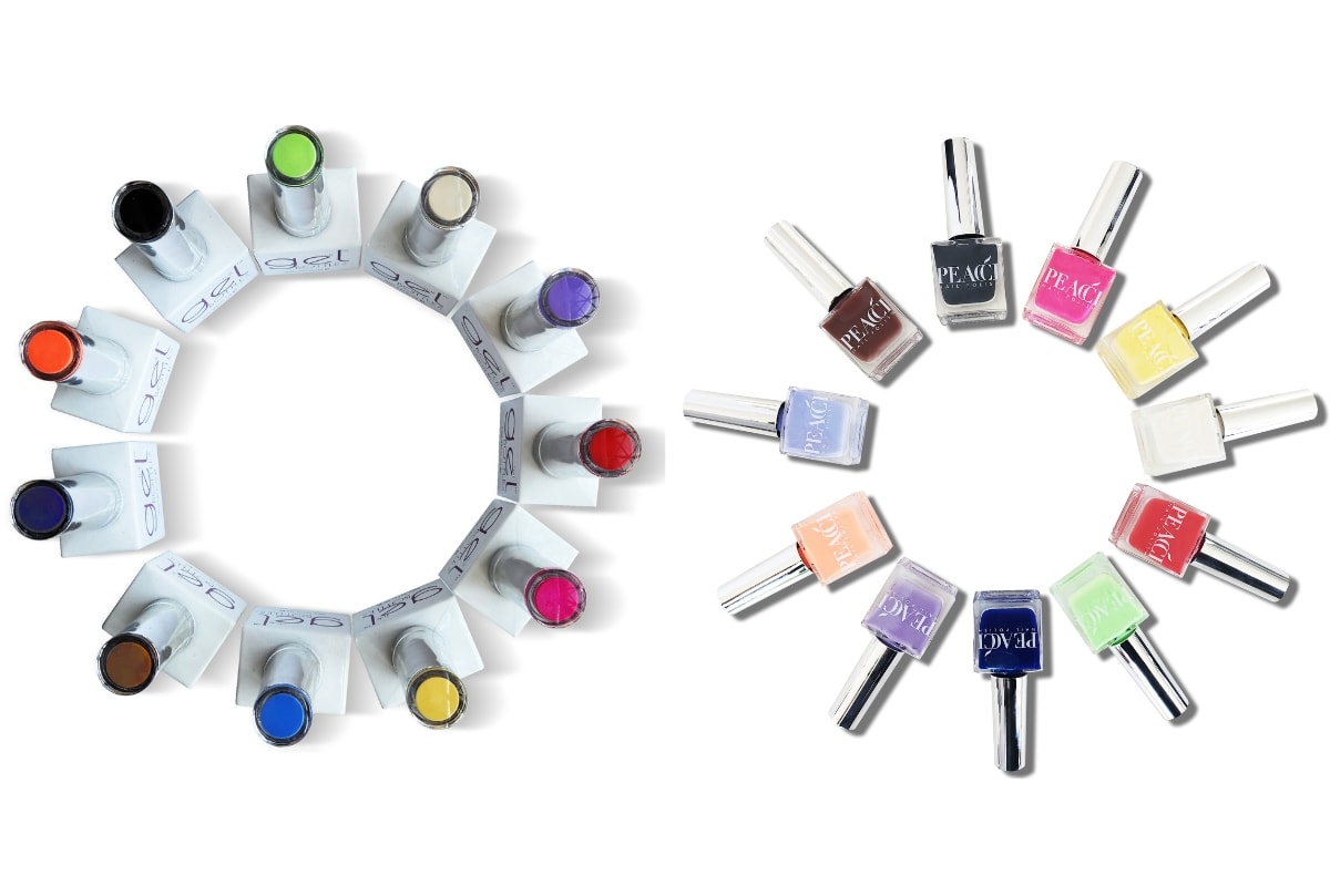 The GelBottle & Peacci collab with podcaster for Pride nail edit – Scratch