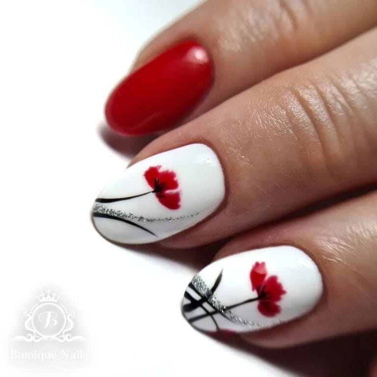 60 poppy nail design ideas for Remembrance Day – Scratch