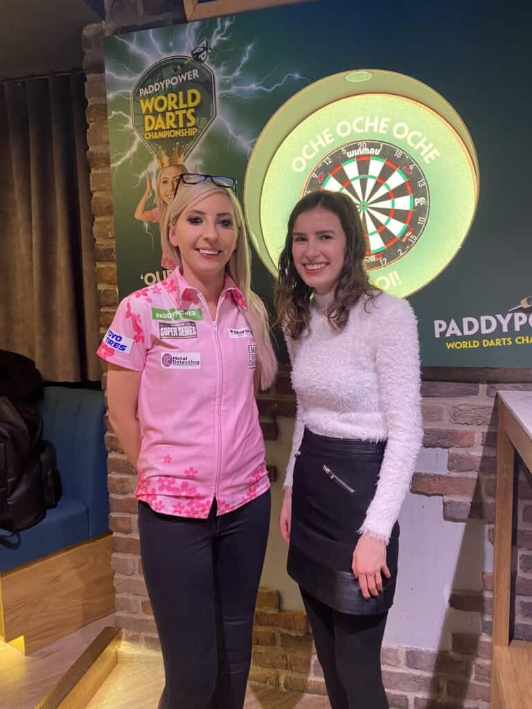 Darts star Fallon Sherrock on beauty in sport, her go-to nail look ...