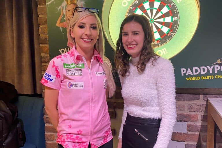 Darts star Fallon Sherrock on beauty in sport, her go-to nail look ...