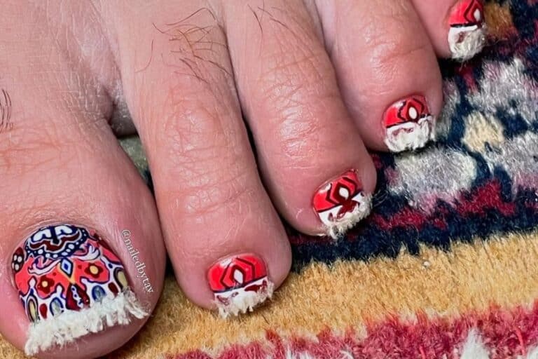 Benny Blanco shows off Persian rug toenail art & divides the internet ...