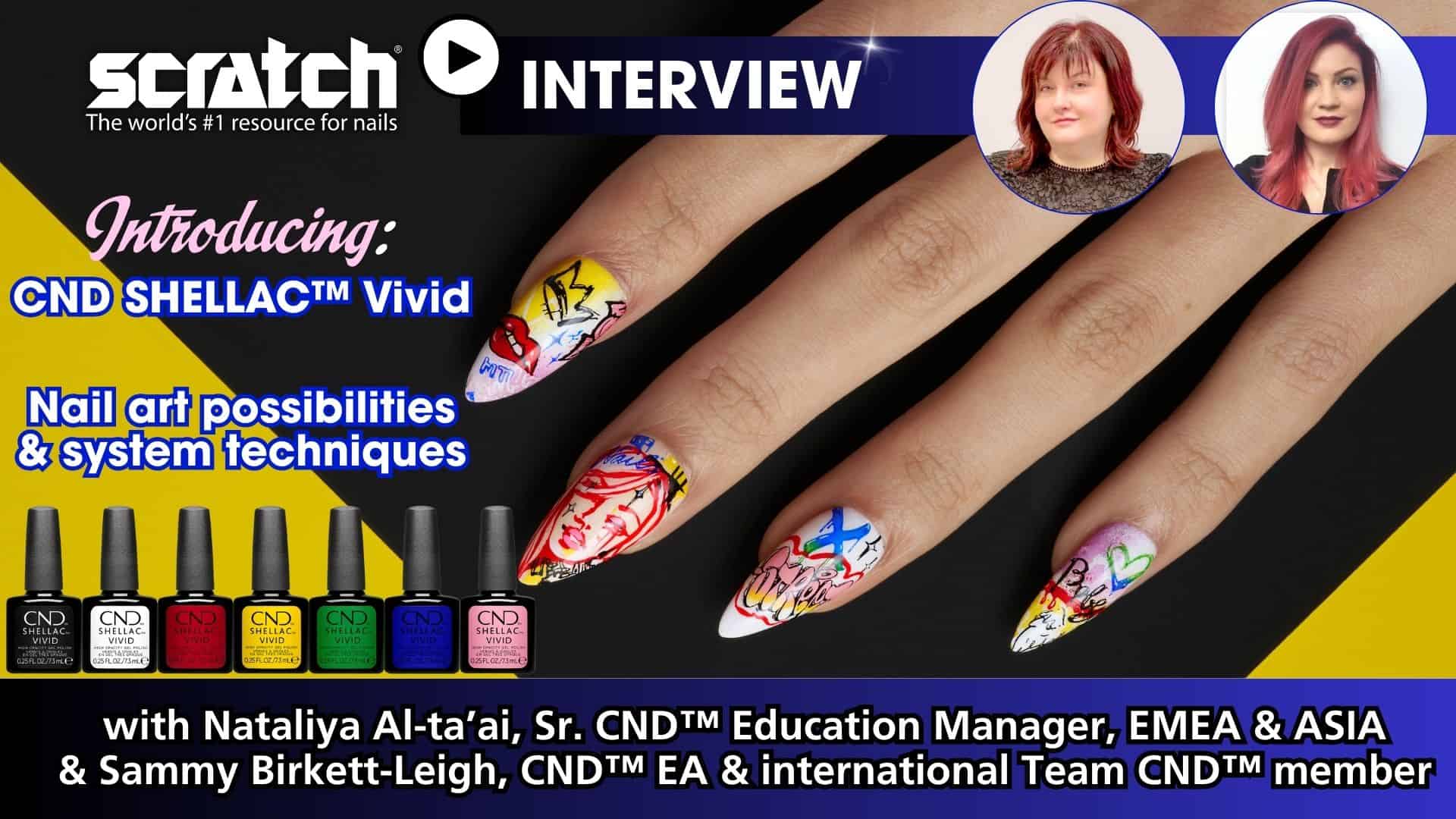CND Shellac™ Vivid: nail art possibilities & application pointers - Scratch