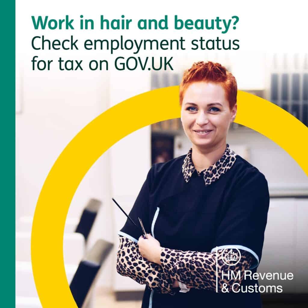 Hair & beauty pros, determine employment status for tax with this HMRC ...